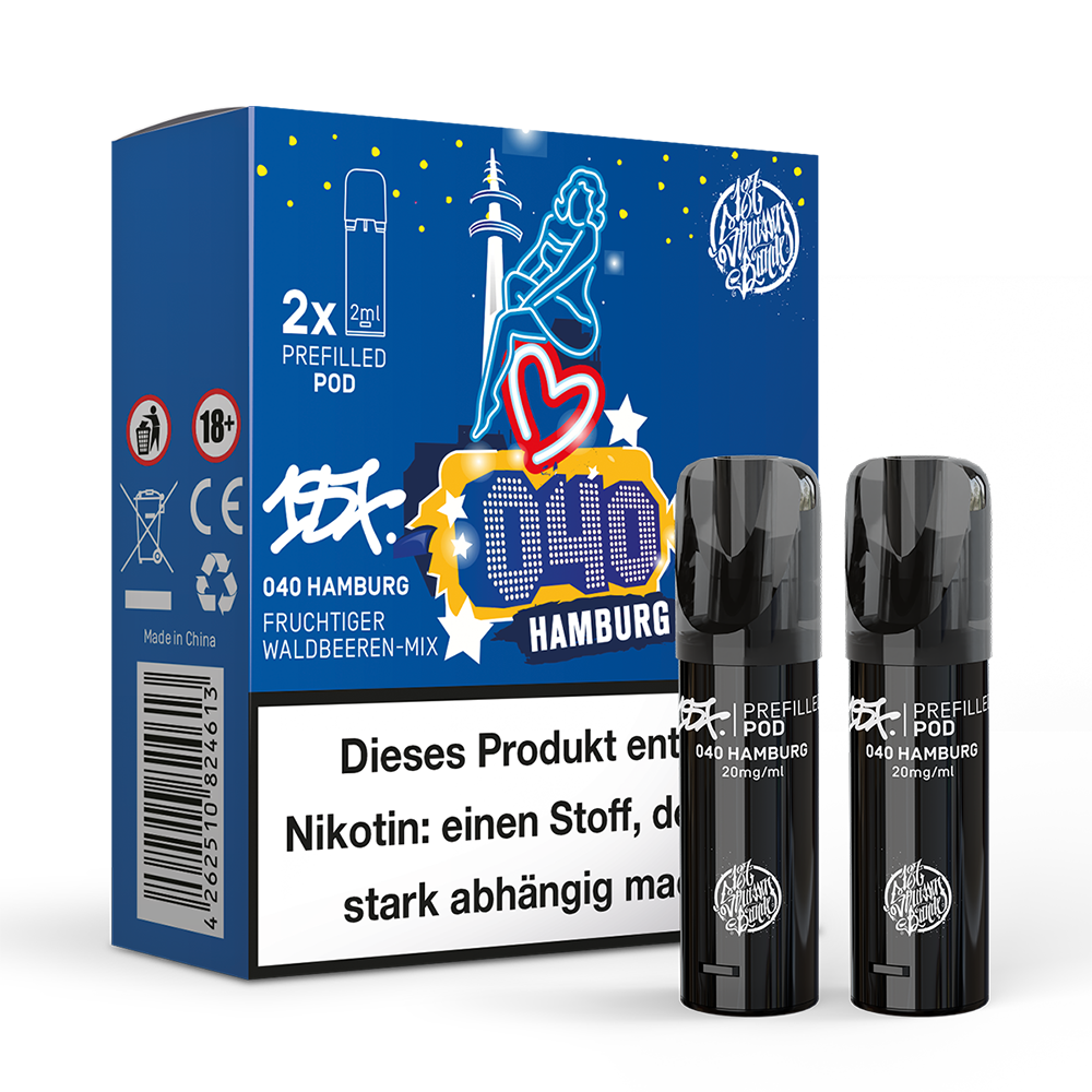 2x 187 Straßenbande Pod - 040 Hamburg 20mg/ml | Alpha Steam Online Vape ...