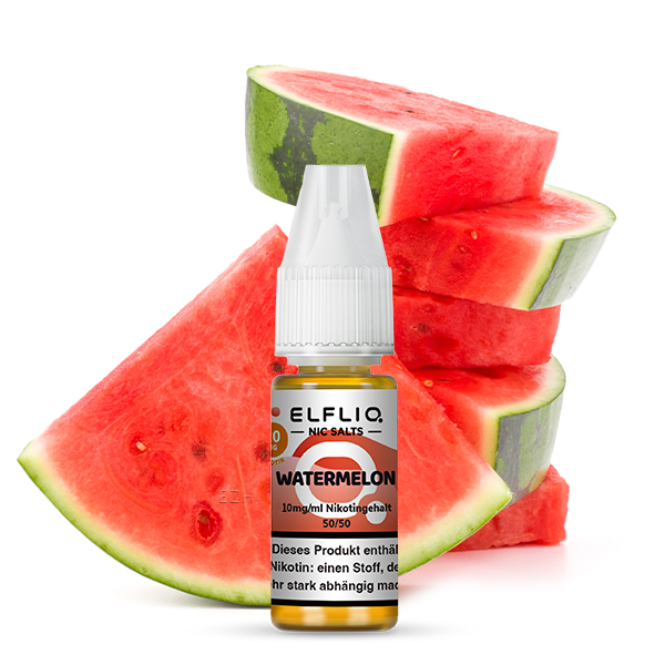 Elfliq by Elfbar Nic Salt - Watermelon Liquid 10ml | Alpha Steam Online ...